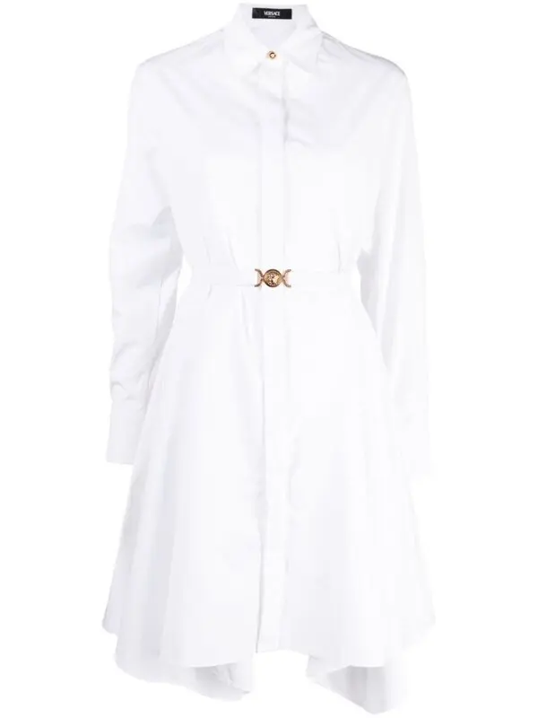 Versace Medusa '95 Mini Shirt Dress - White