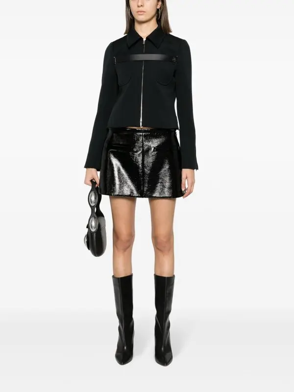 COURREGES High-shine Mini Skirt