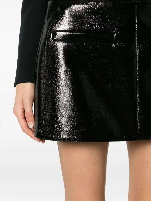 COURREGES High-shine Mini Skirt