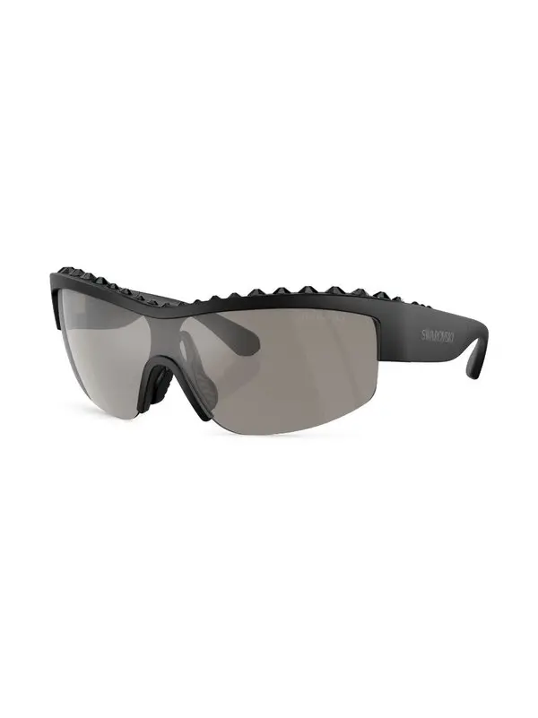 SWAROVSKI Pavé Crystal-embellished Sunglasses - Black