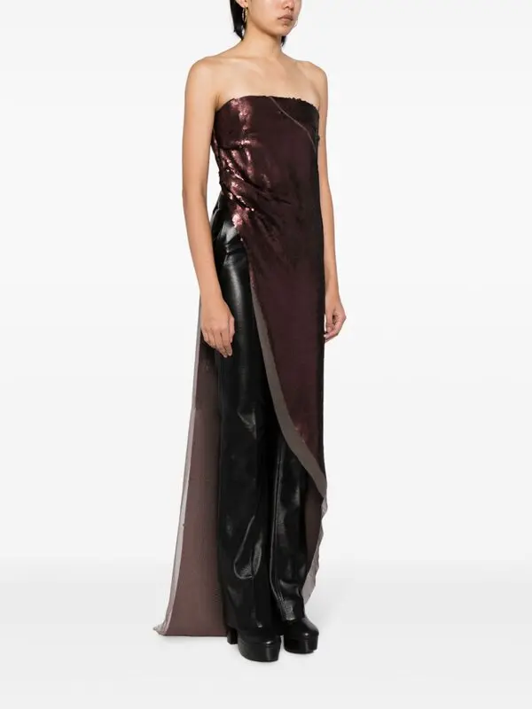 Rick Owens Luxor Sequin Top - Brown - 31% Off | Editorialist