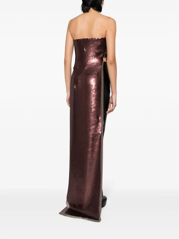 Rick Owens Luxor Sequin Top - Brown