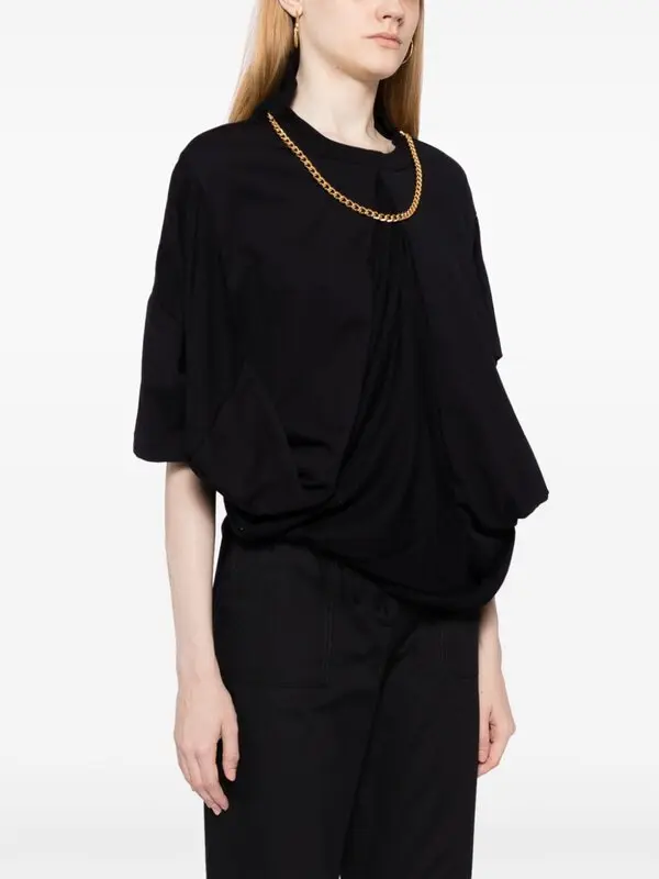Junya Watanabe Fringe-detail Draped Top