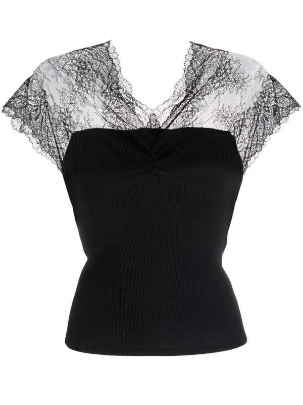 Maje Lace-trim Top