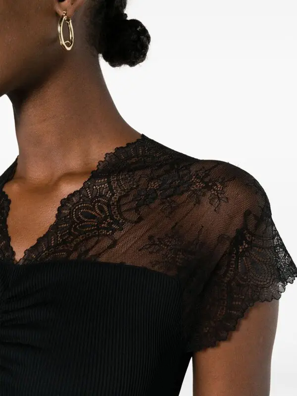 Maje Lace-trim Top