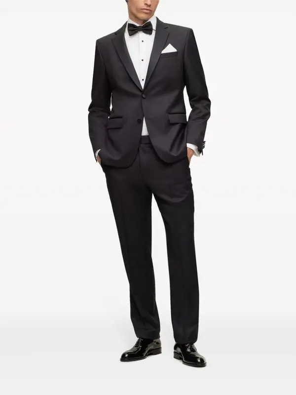 BOSS Huge Slim-fit Tuxedo Jacket - Black