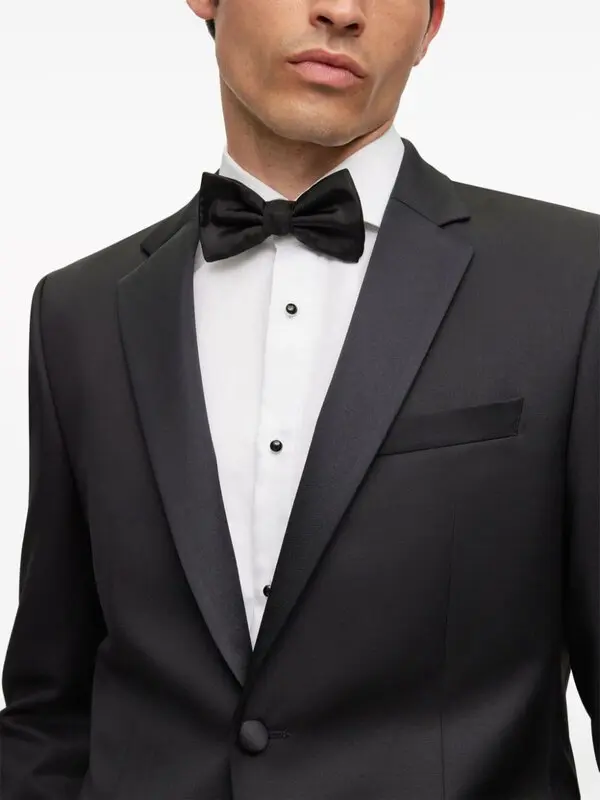 BOSS Huge Slim-fit Tuxedo Jacket - Black