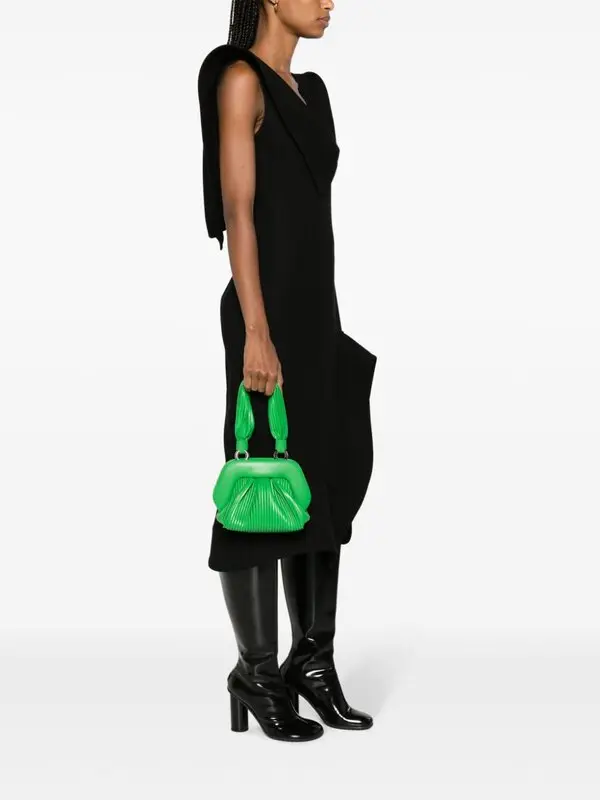 THEMOIRE Tia Plissé-effect Shoulder Bag