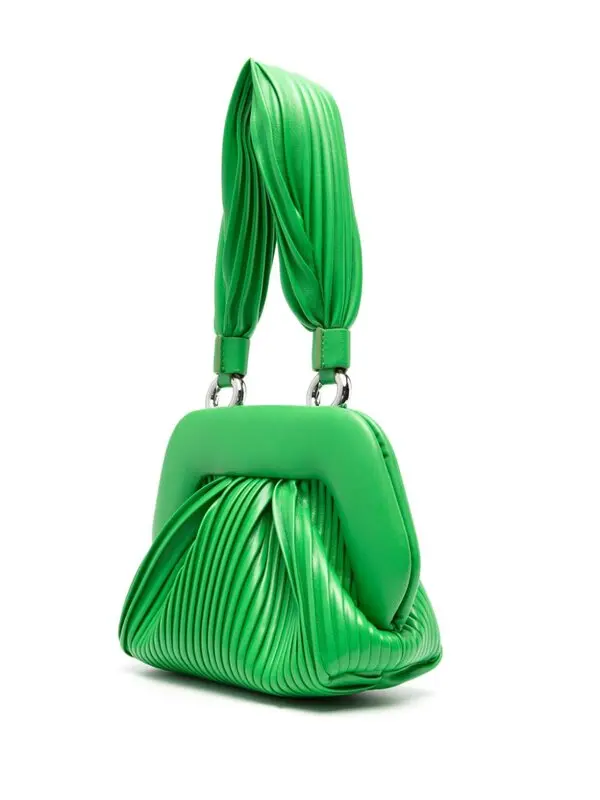 THEMOIRE Tia Plissé-effect Shoulder Bag