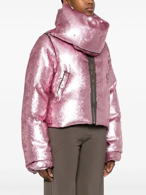 Rick Owens Sequin-embellished Puffer Jacket