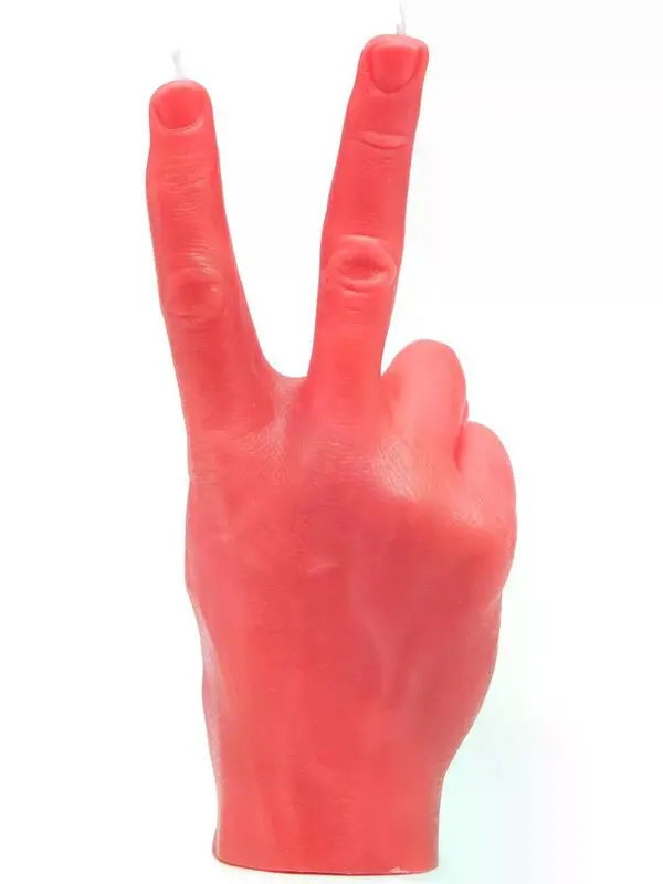 CANDLEHAND Hand Gesture Candle Victory - Red