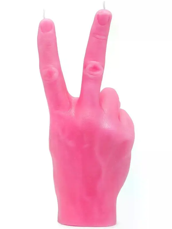 CANDLEHAND Hand Gesture Candle Victory - Pink