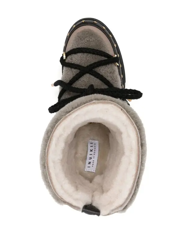 Inuikii Shearling Lace-up Boots