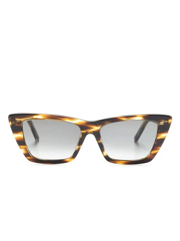 Saint Laurent Mica Cat-eye Sunglasses - Brown