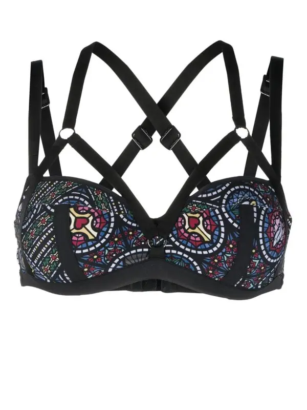Marlies Dekkers Ecclesia Stained-glass Print Balconette Bra - Black