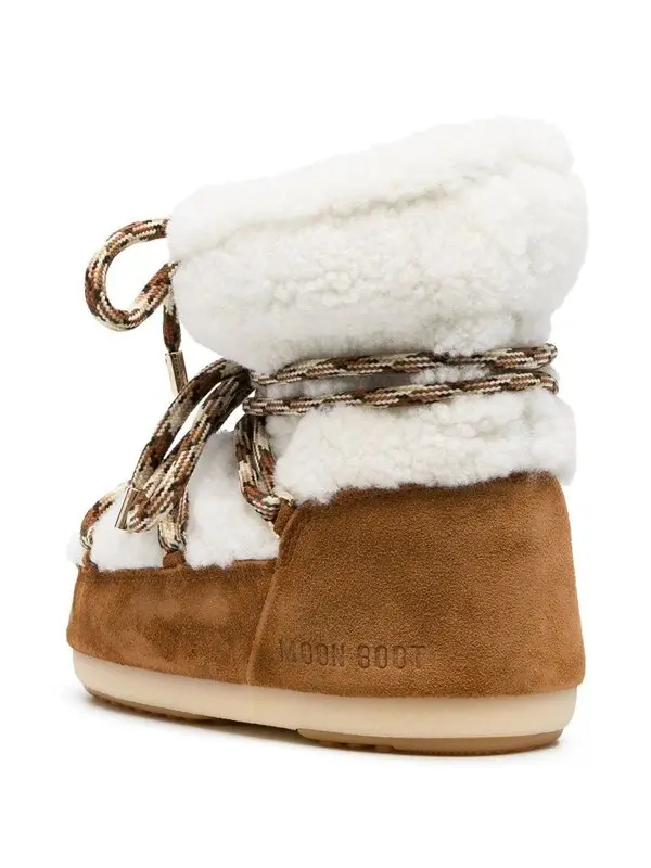 Moon Boot Icon Low Shearling Boots - Brown