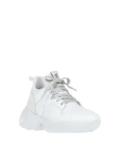 Hogan Leather And Textile Low-top Sneakers - White