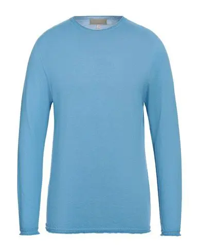 120% Lino Cashmere Crewneck Sweater - Blue