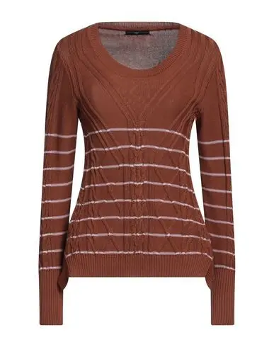 High Cotton-blend Striped Sweater