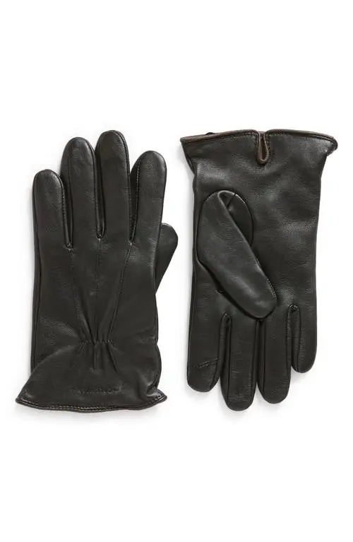 Cole Haan Leather Gloves - Black