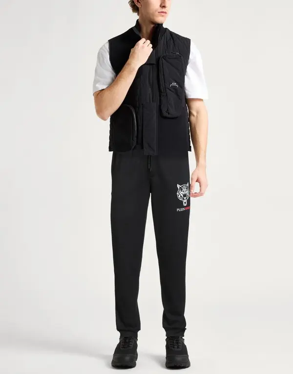PLEIN SPORT Pants Size Cotton, Polyester - Black