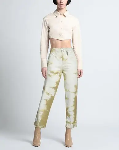 High Tapered Two-tone Jeans