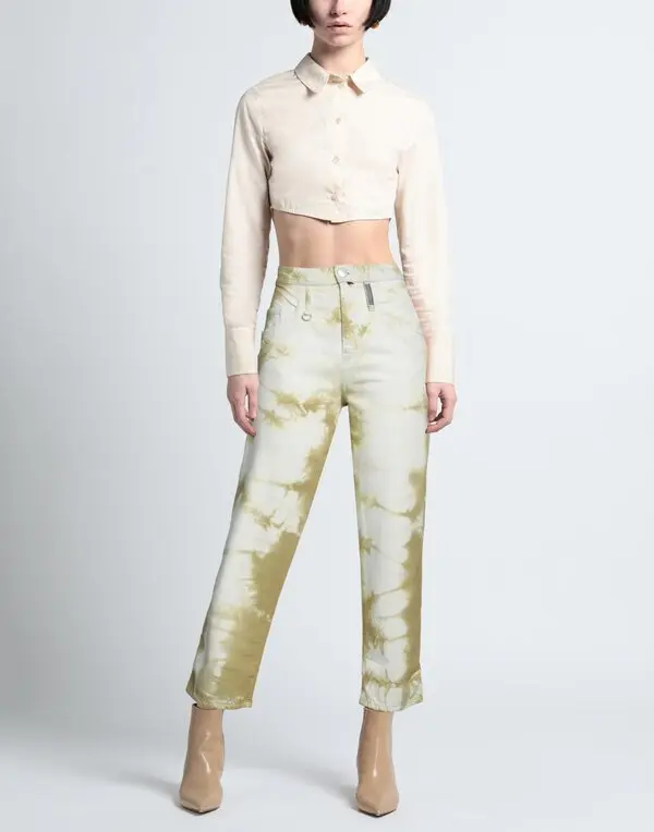 High Tapered Two-tone Jeans