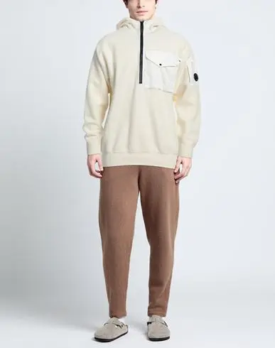 C.P. COMPANY Half-zip Sweater - White
