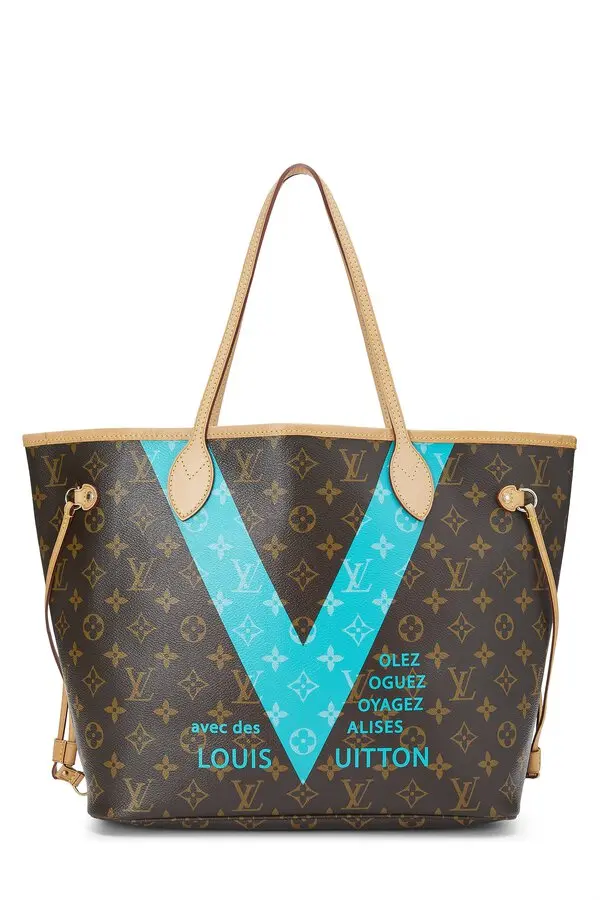 LOUIS VUITTON Monogram V Neverfull Mm Nm