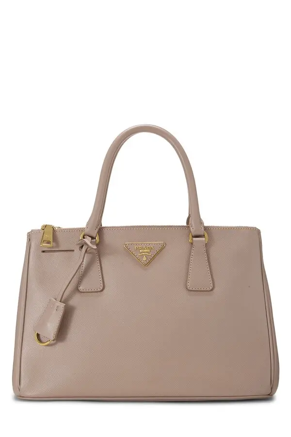 Prada Saffiano Executive Tote - Beige