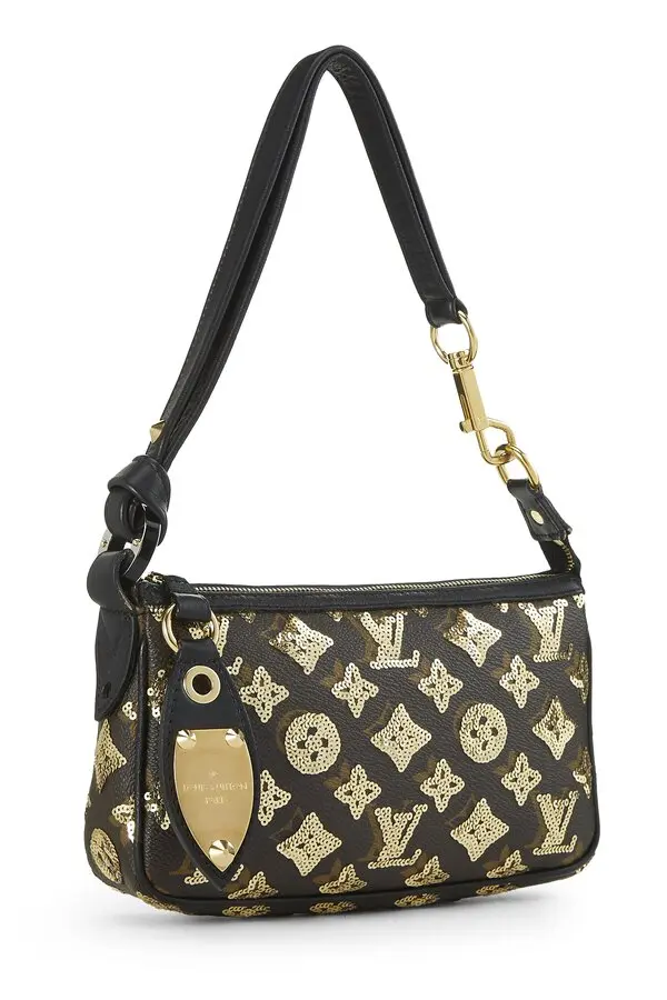 LOUIS VUITTON Monogram Eclipse Pochette Accessoires - Brown