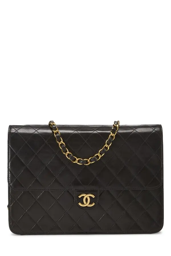 Chanel Quilted Lambskin Ex Flap - Black