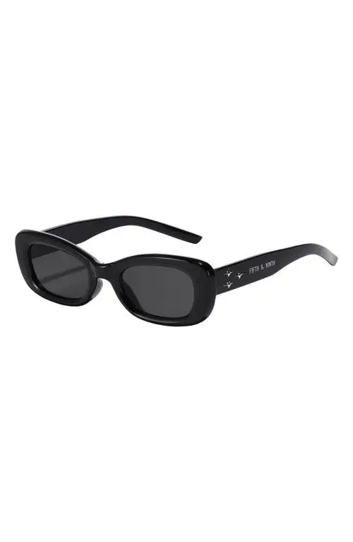 FIFTH & NINTH Anya Rectangle Sunglasses - Black