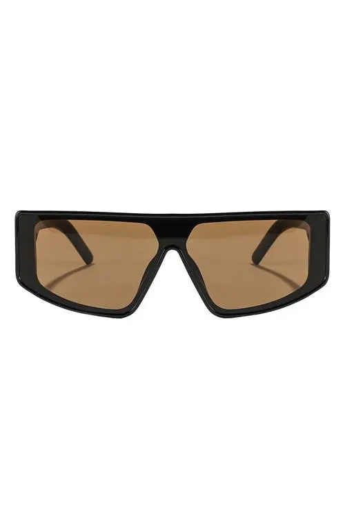 FIFTH & NINTH Tatum Square Frame Sunglasses - Brown/black
