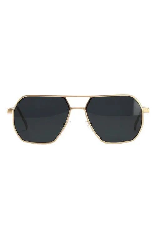 FIFTH & NINTH Nola Aviator Sunglasses - Black/ Gold