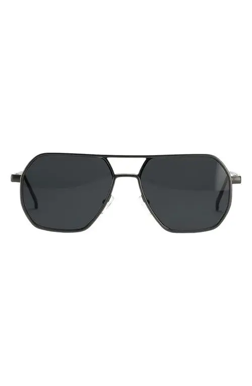 FIFTH & NINTH Nola Aviator Sunglasses - Black/black