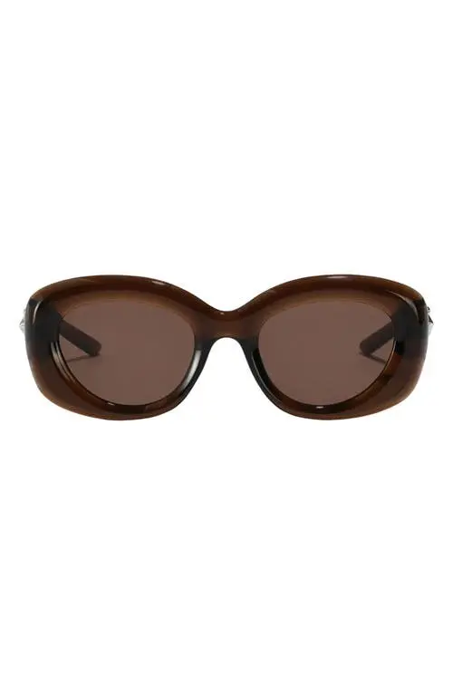 FIFTH & NINTH Bianca Polarized Round Sunglasses - Brown