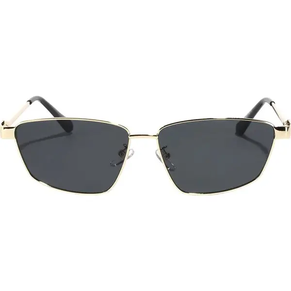 FIFTH & NINTH Cleo Geometric Sunglasses - Black/ Gold