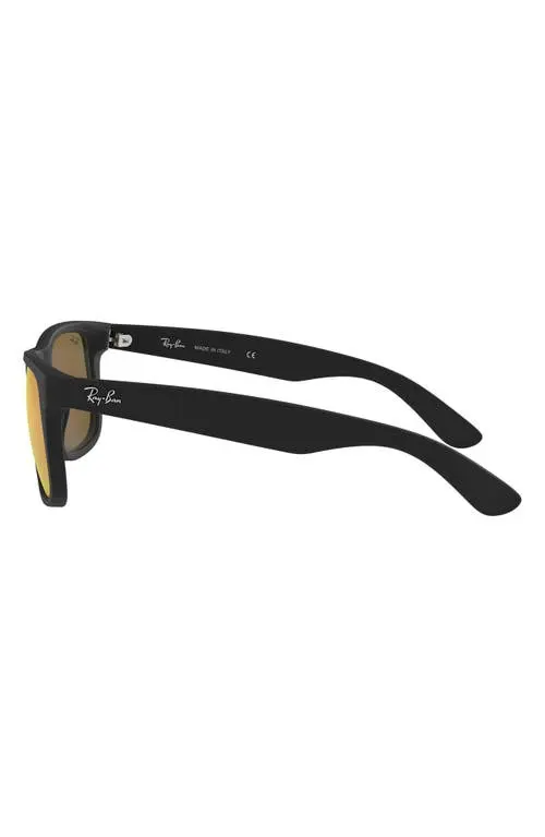 Ray-ban 51mm Square Sunglasses - Black/brown Mirror
