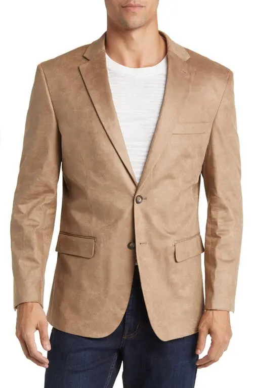 DANIEL HECHTER Norris Faux Suede Sport Coat - Butterscotch