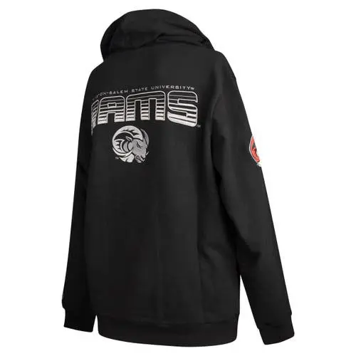 FISLL Winston-salem State Rams Puff Print Sliced Pullover Hoodie
