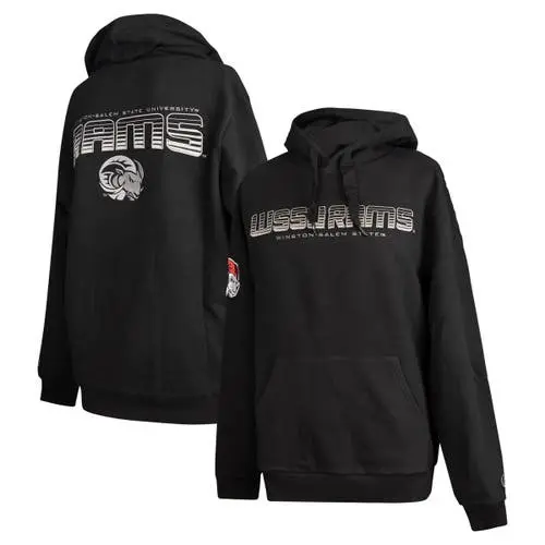 FISLL Winston-salem State Rams Puff Print Sliced Pullover Hoodie