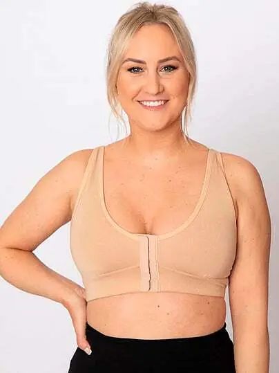 Victoria's Secret Anaono Rora Front-close Mastectomy Bra - Beige