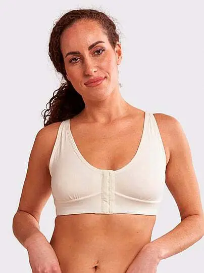 Victoria's Secret Anaono Rora Front-close Mastectomy Bra - White,ivory