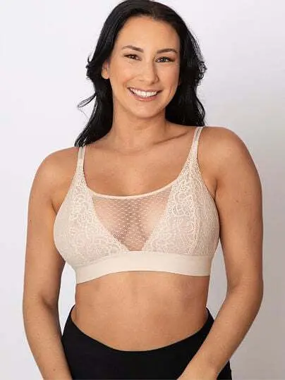 Victoria's Secret Anaono Maggie Cupless Mastectomy Bralette - White,ivory