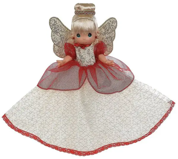 THE DOLL MAKER Doll Maker 12in Christmas Blessings To You Tree Topper - One-color