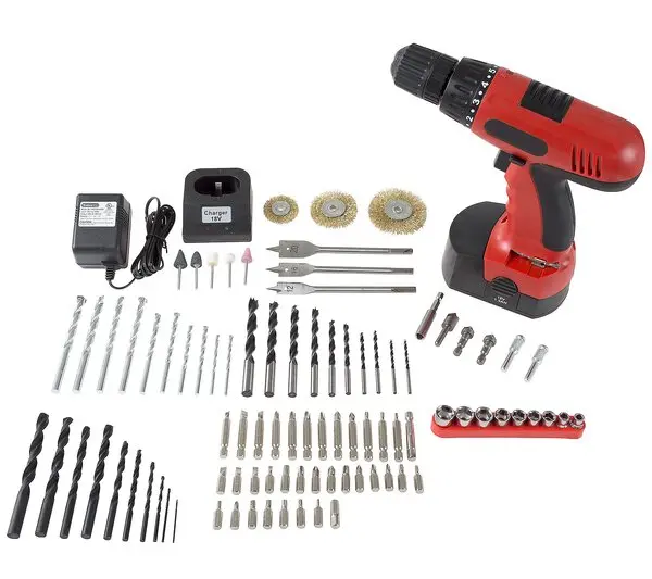 STALWART 18v Cordless Power Drill Set 89-piec E Kit