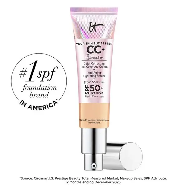 IT COSMETICS Cc+ Cream Illumination Full-coverage Foundation With Spf 50 - Medium Warm Ccill