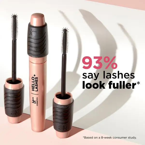IT COSMETICS Hello Lashes+ Volumizing Mascara With Lash Serum - Black