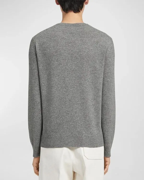 Zegna Cashmere Crewneck Sweater - Grey